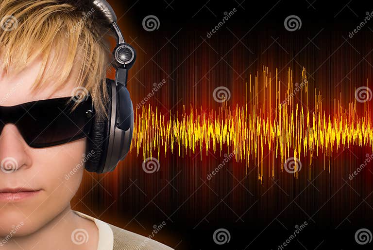 Music waves stock photo. Image of enjoyment, head, dark - 10117790