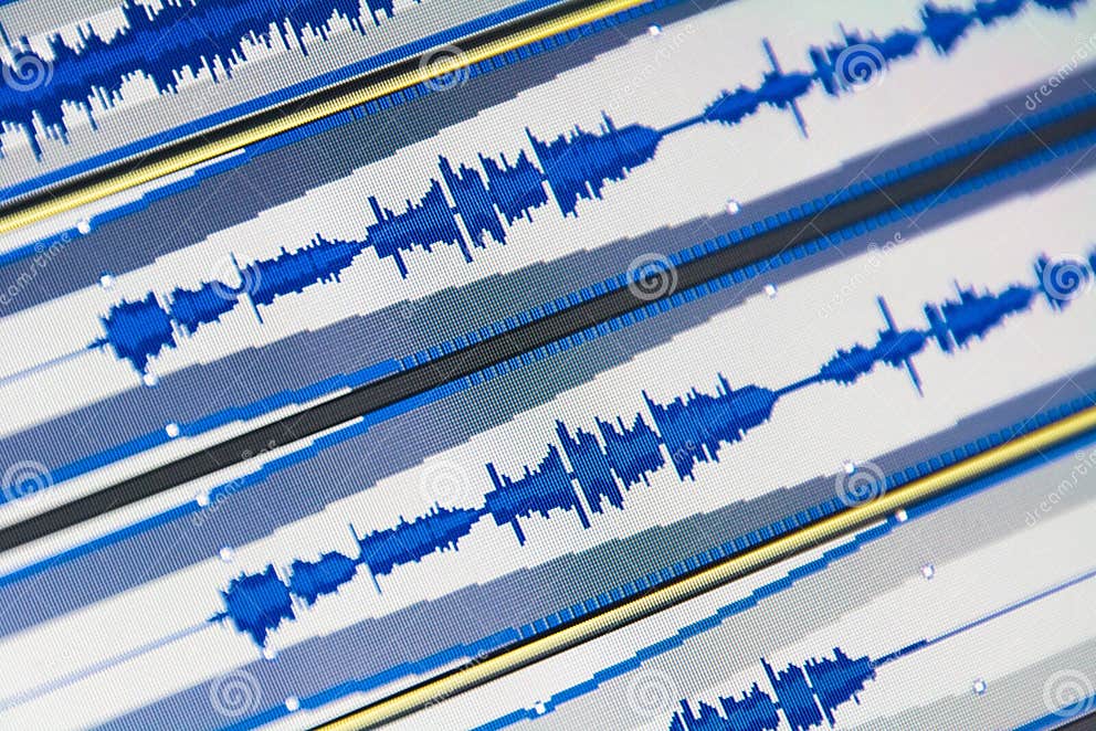 Music waves stock image. Image of recording, digital - 12030039