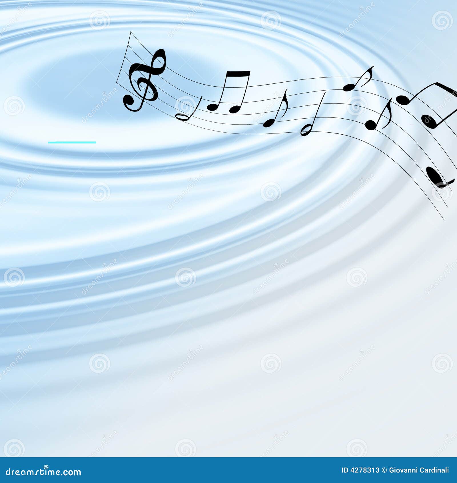 Music waves stock illustration. Illustration of blues - 4278313