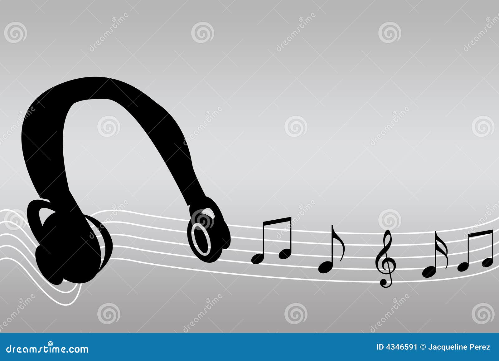 Music waves stock illustration. Illustration of melody - 4346591