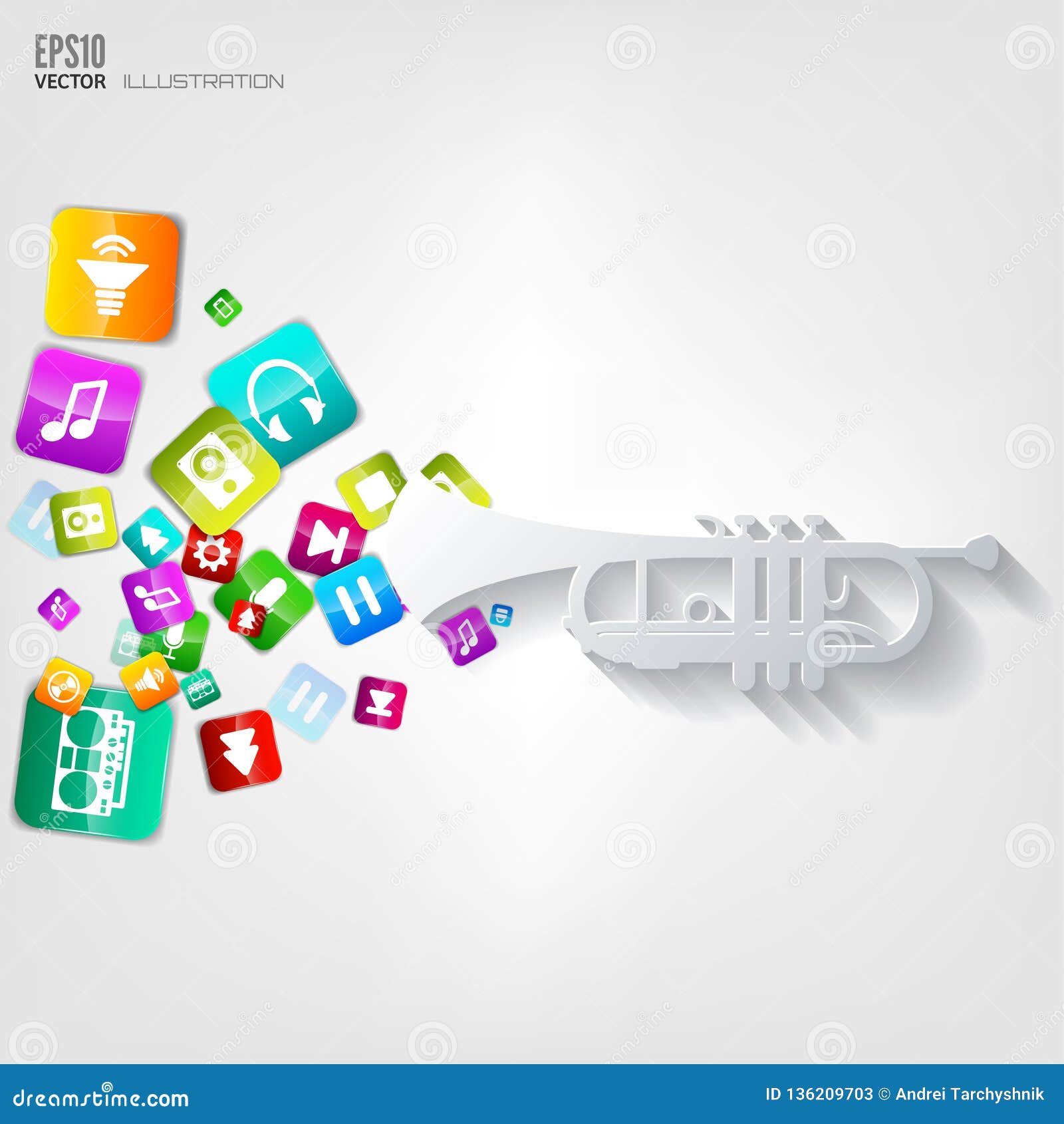 Music Wind Instruments Icon Vector Illustration. Stock Vector ...