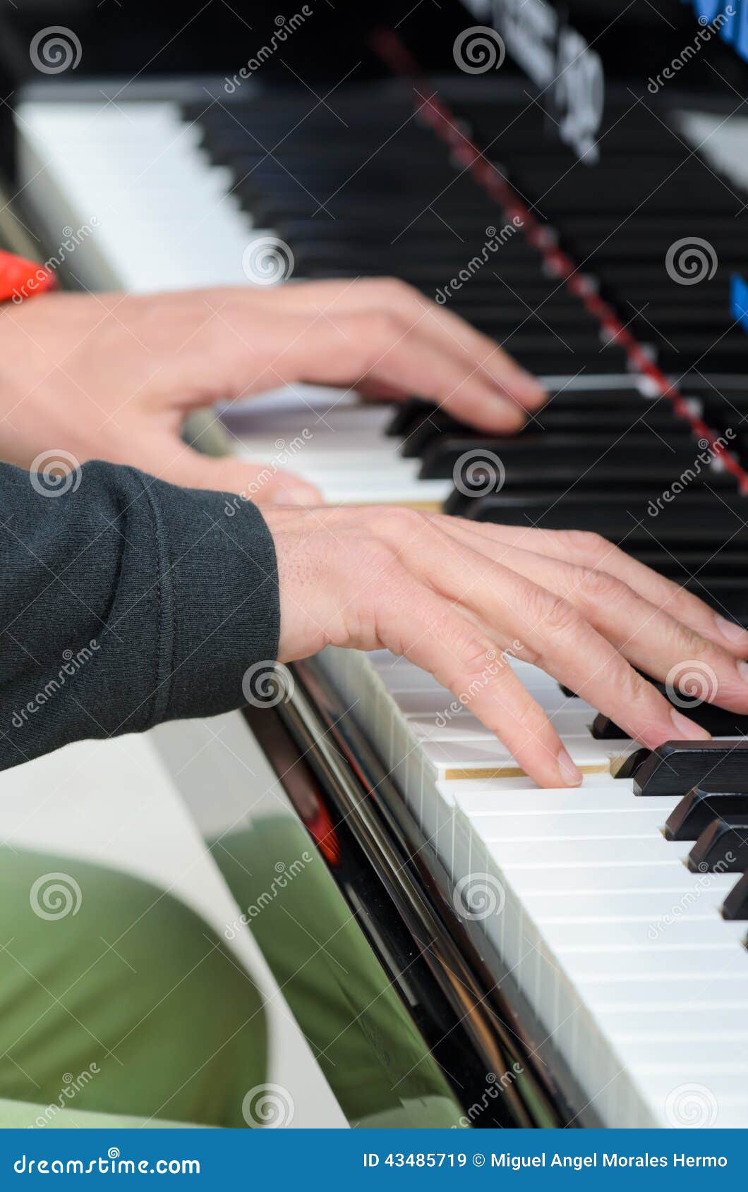 Music in your hands stock image. Image of piano, create - 43485719
