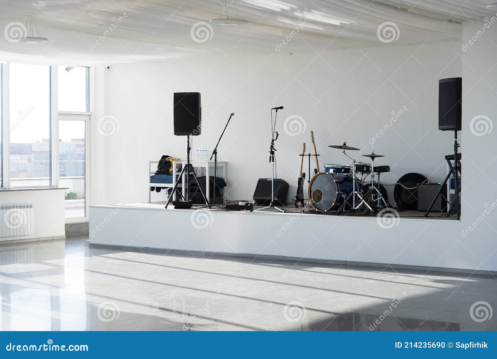 Music zone stock photo. Image of column, amplifiers - 214235690