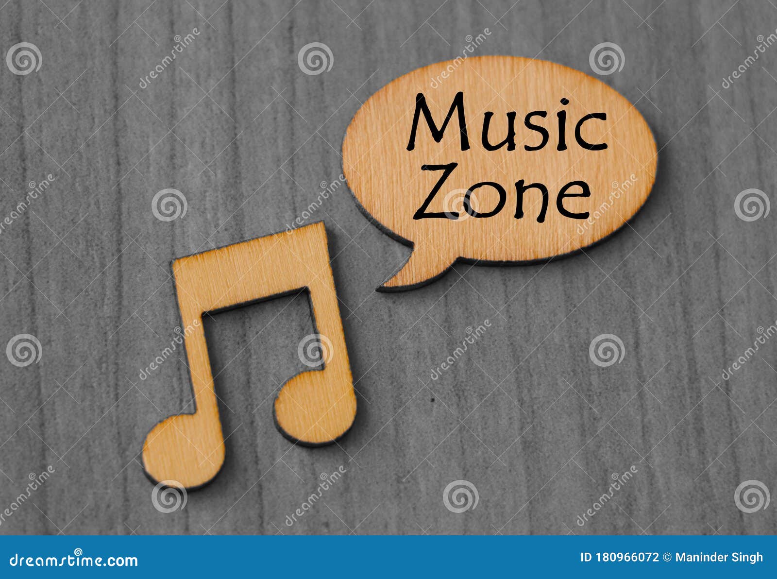 Music zone sign. stock photo. Image of city, black, beautiful - 180966072
