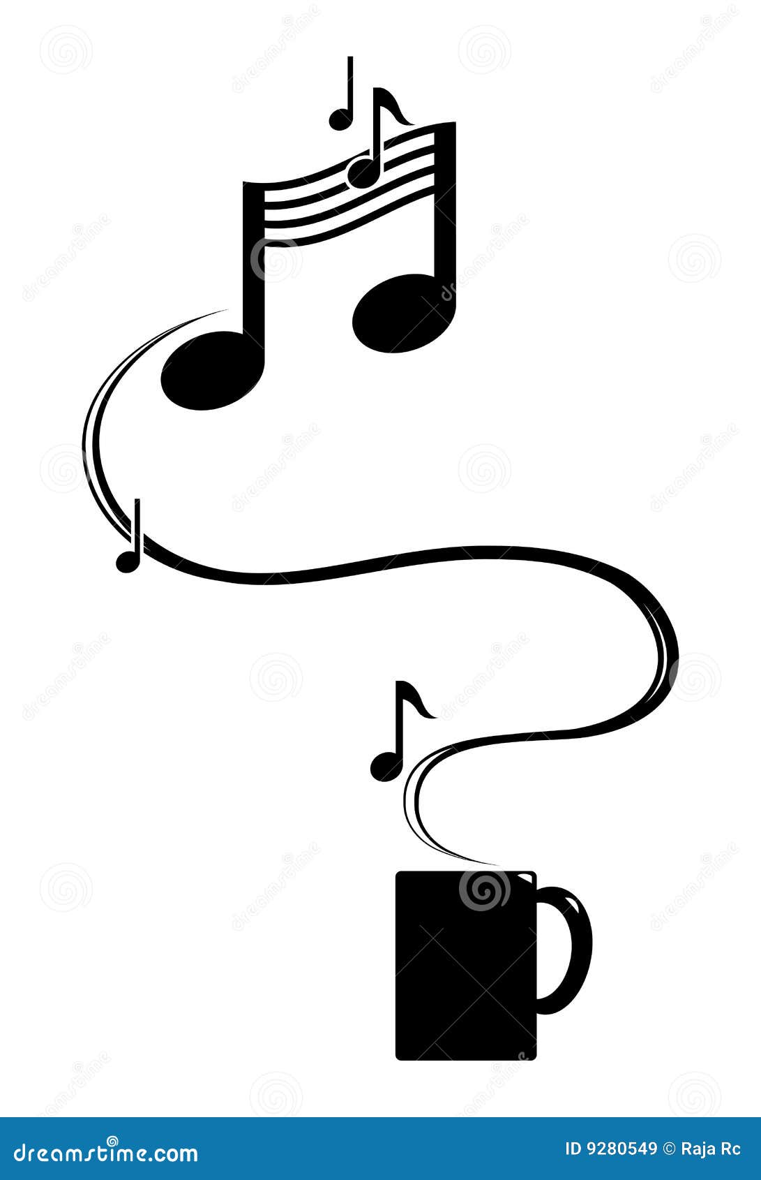 Musica calda illustrazione vettoriale. Illustrazione di musicale - 9280549