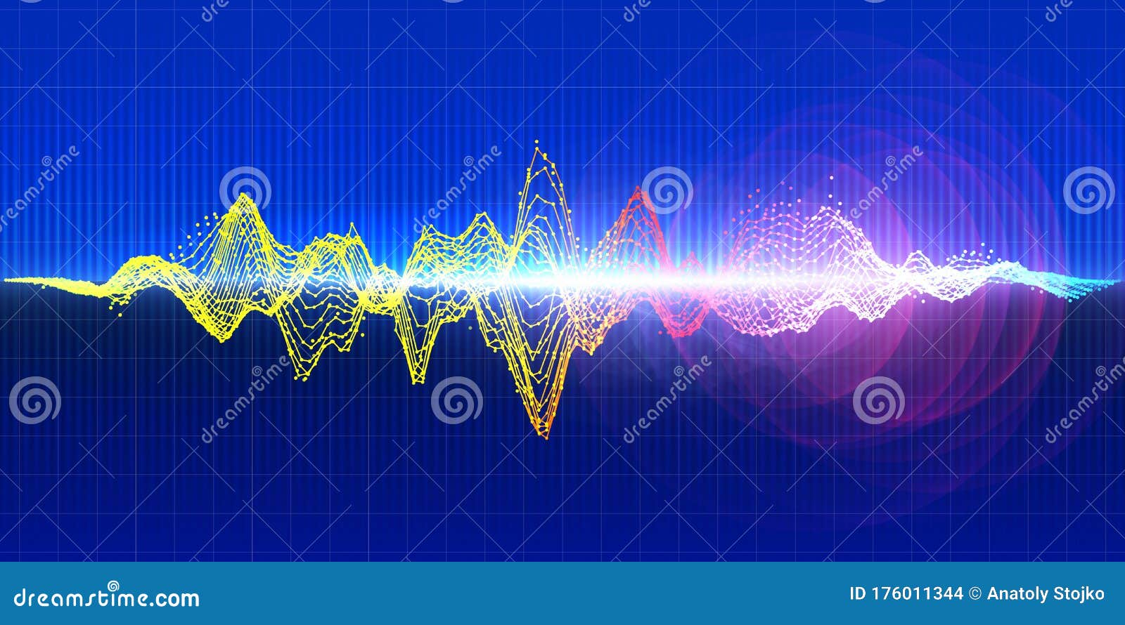 Musical Abstract Tech Background. Color Concept Sound Lines. Equalizer ... Musical Abstract Tech Background. Color Concept Sound Lines. Equalizer ...