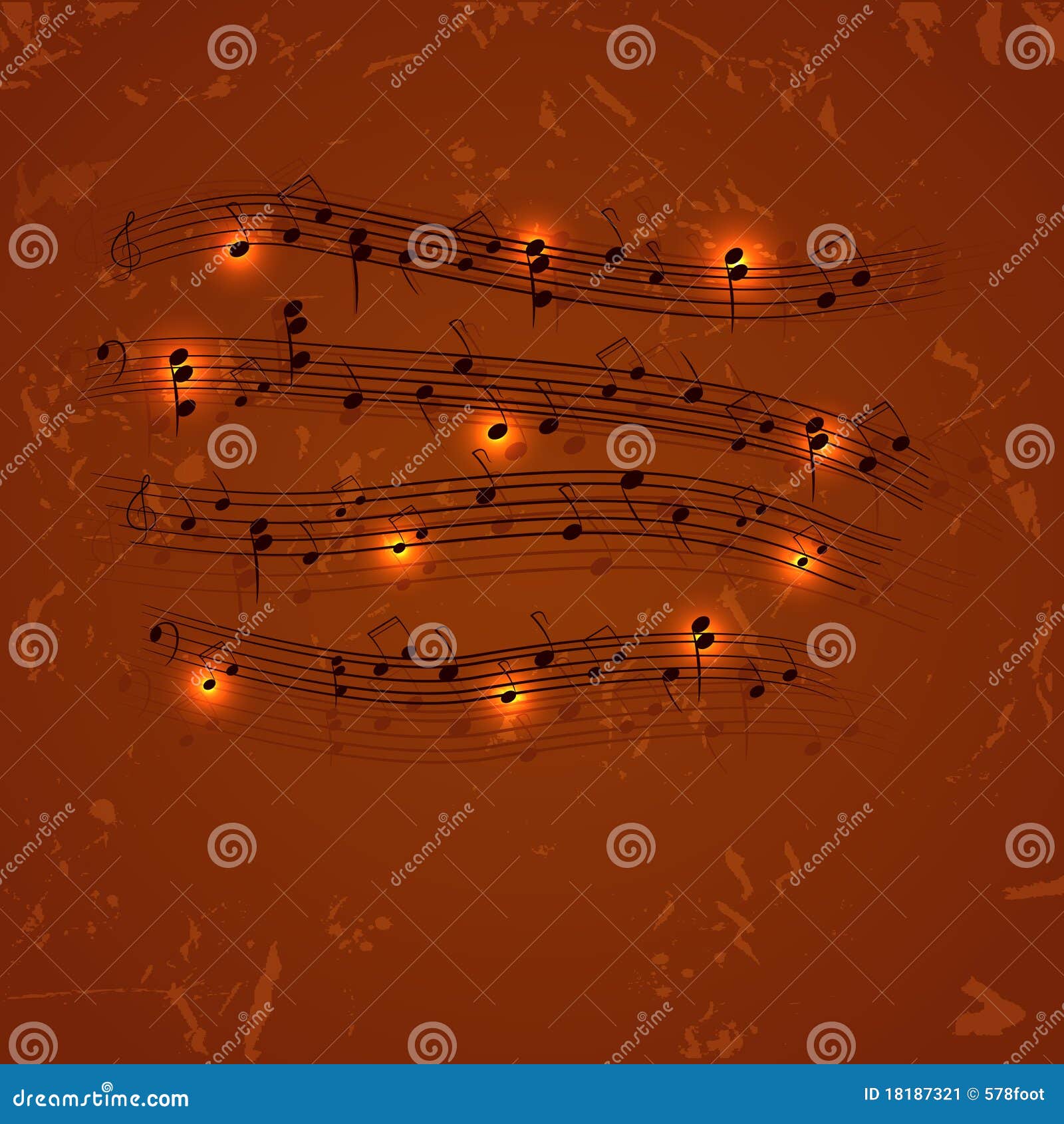Musical background stock vector. Illustration of event - 18187321