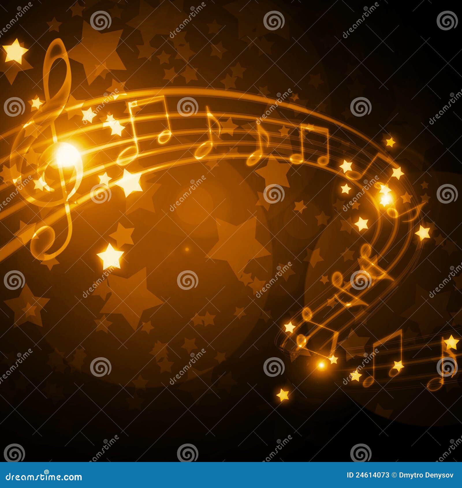 Musical background stock illustration. Illustration of flowing - 24614073