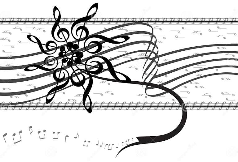 Musical background stock vector. Illustration of orchestra - 5375028