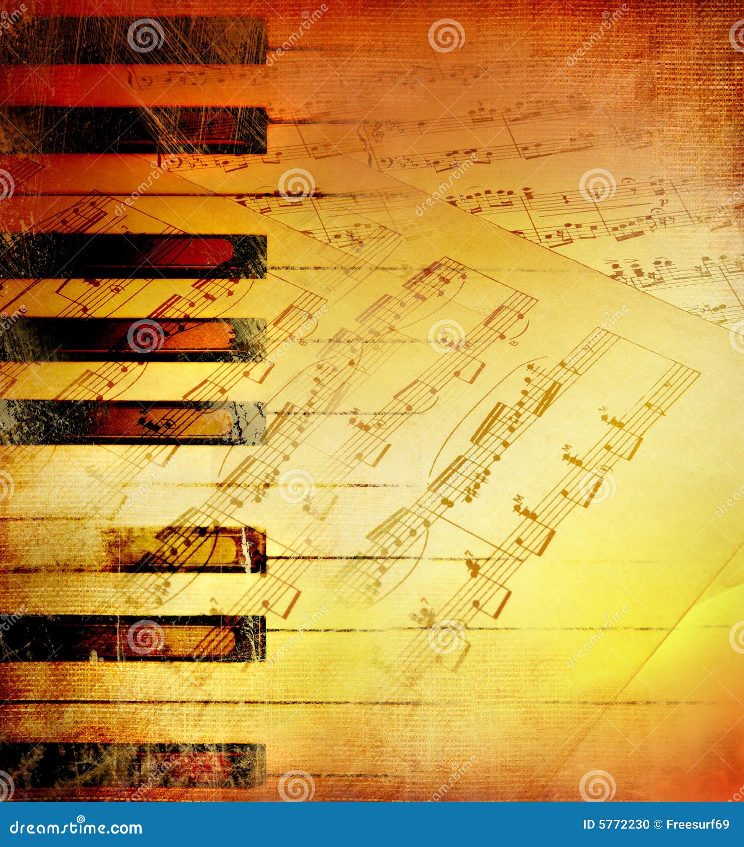 Musical Background With Hand Drawn Words Don`t Stop The Music And ...