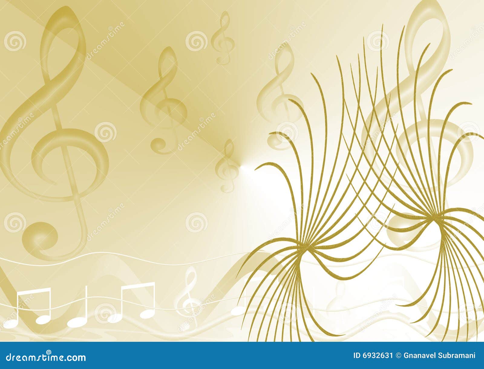 Musical Background stock illustration. Illustration of texture - 6932631