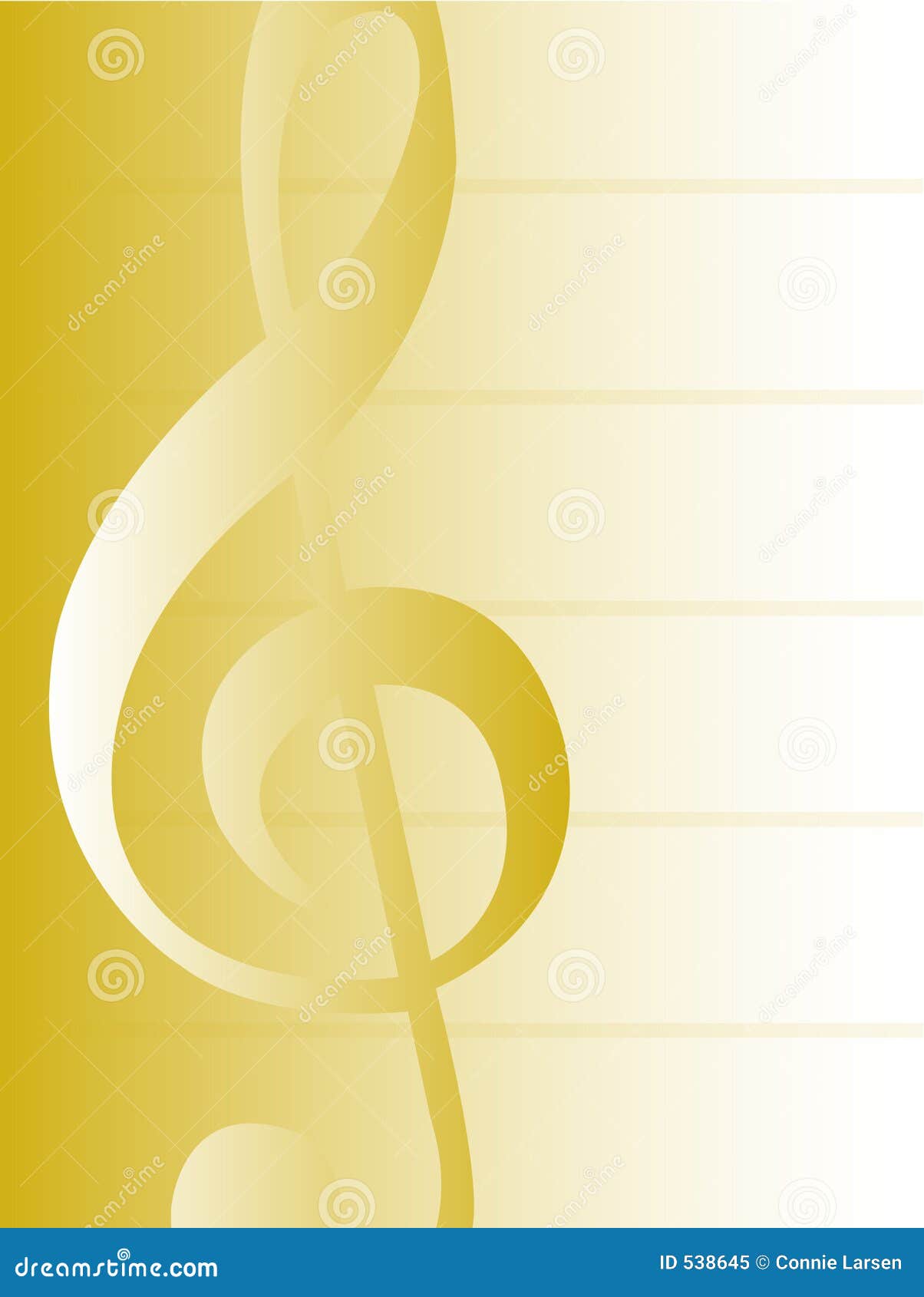 Musical Background-Gold stock illustration. Illustration of decoration ...