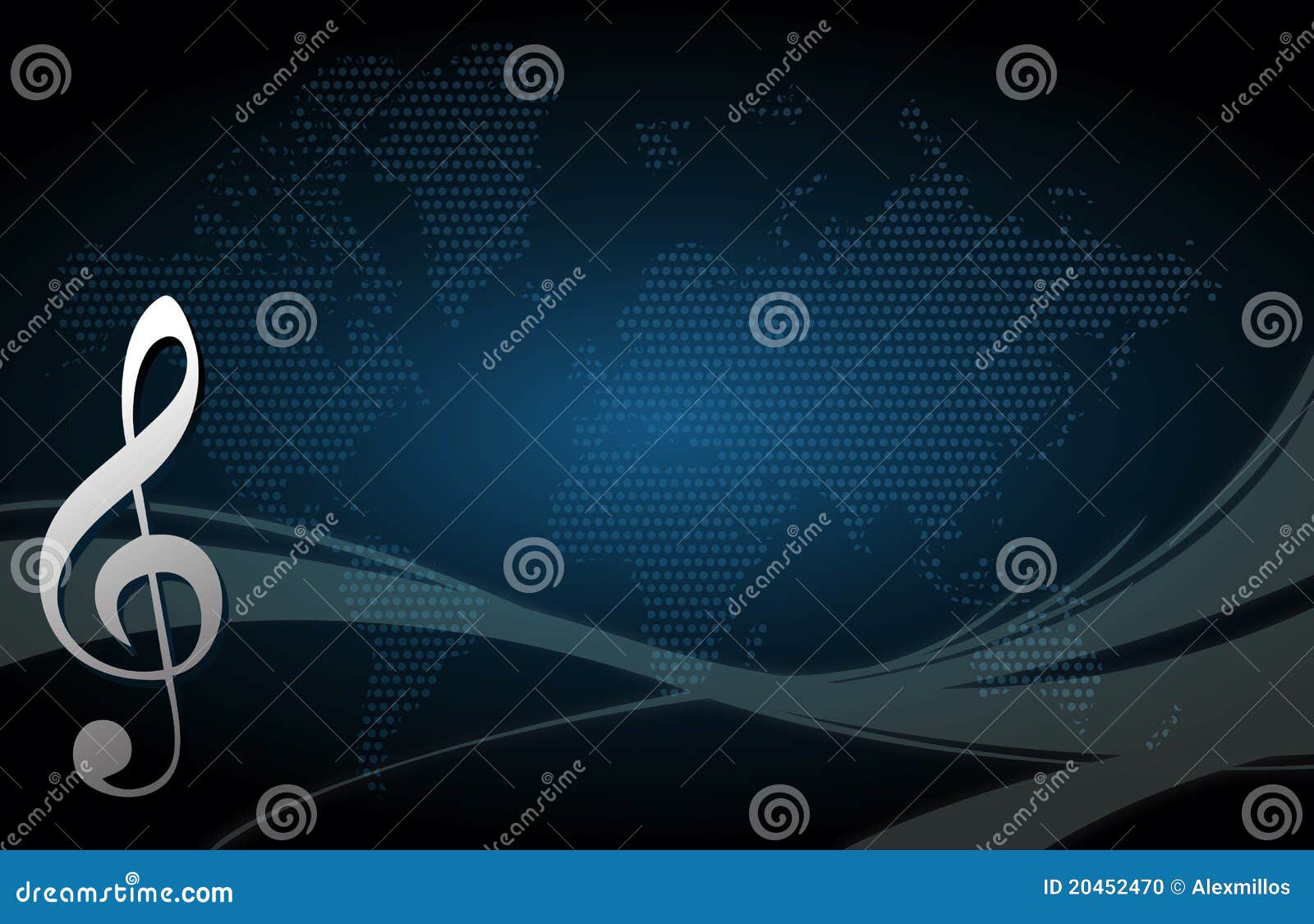 Musical Background Illustration Stock Illustration - Illustration of ...