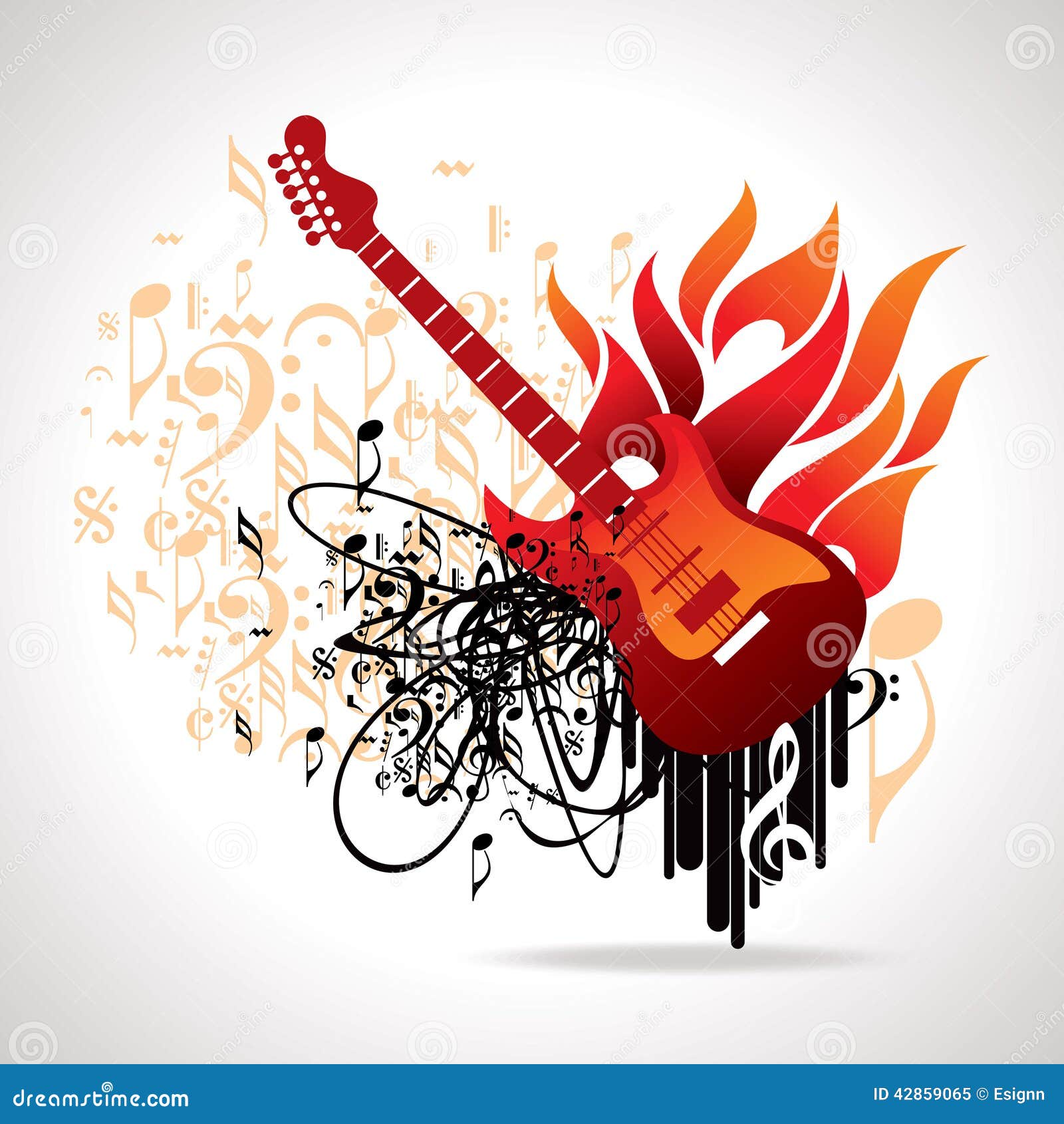 Musical Background for Music Event Design Stock Vector - Illustration ...