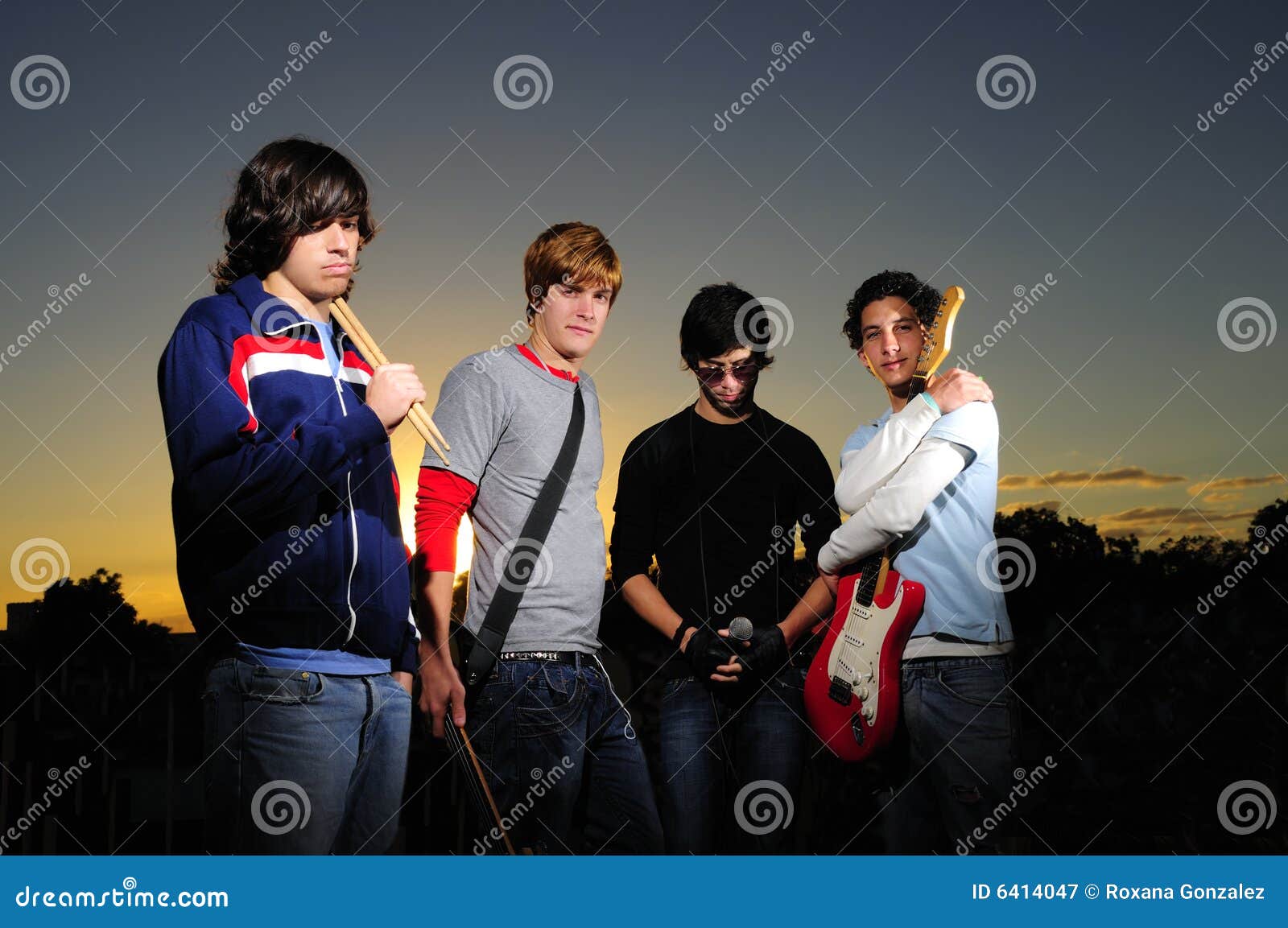 Musical band stock image. Image of musical, hispanic, bass - 6414047