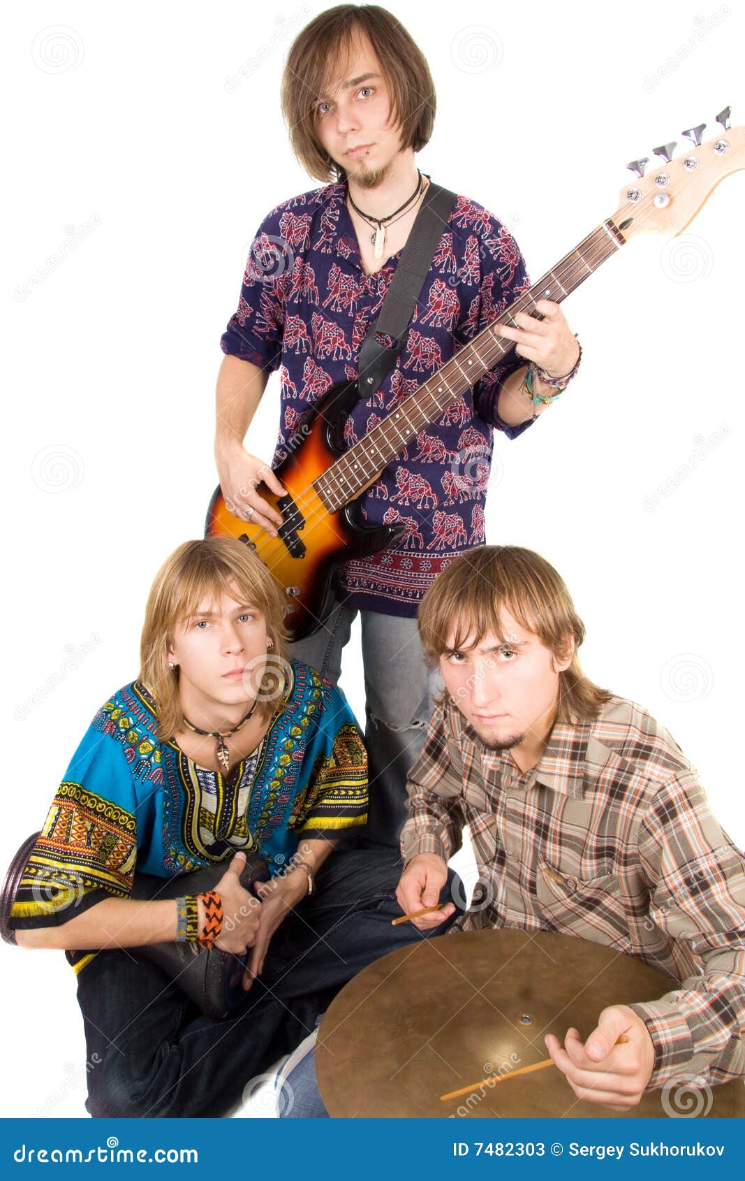Musical band stock image. Image of band, ethnic, young - 7482303