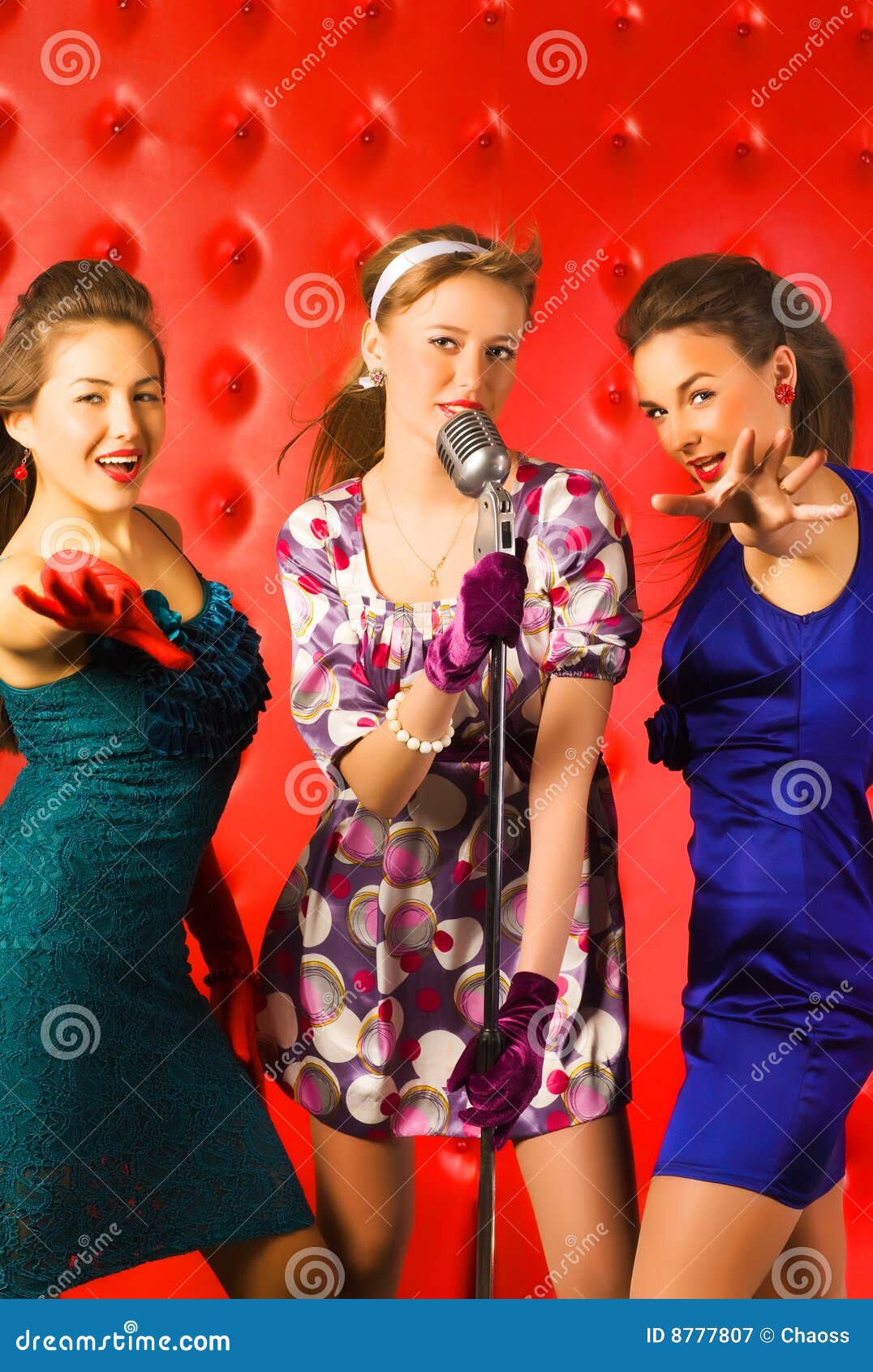 Musical band stock image. Image of glamour, musical, beauty - 8777807