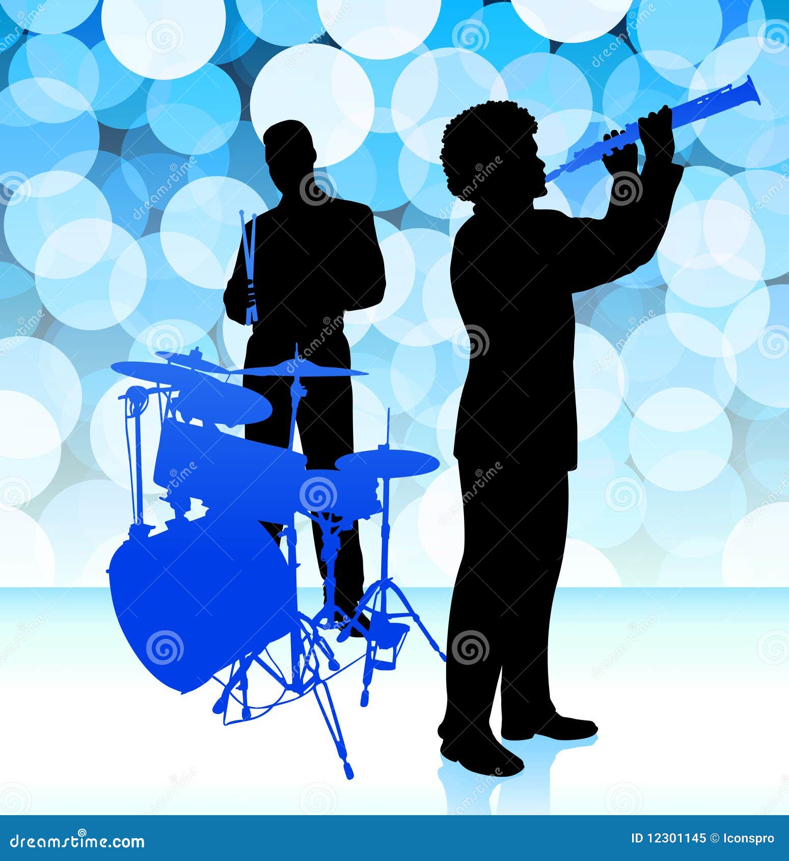 Musical Band Performance In Shopping Mall Cartoon Royalty-Free Stock ...