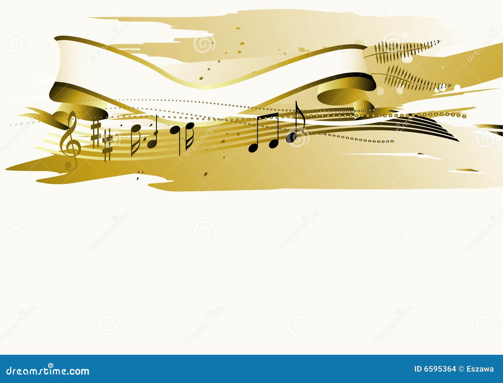 Musical banner stock vector. Illustration of detail, banner - 6595364