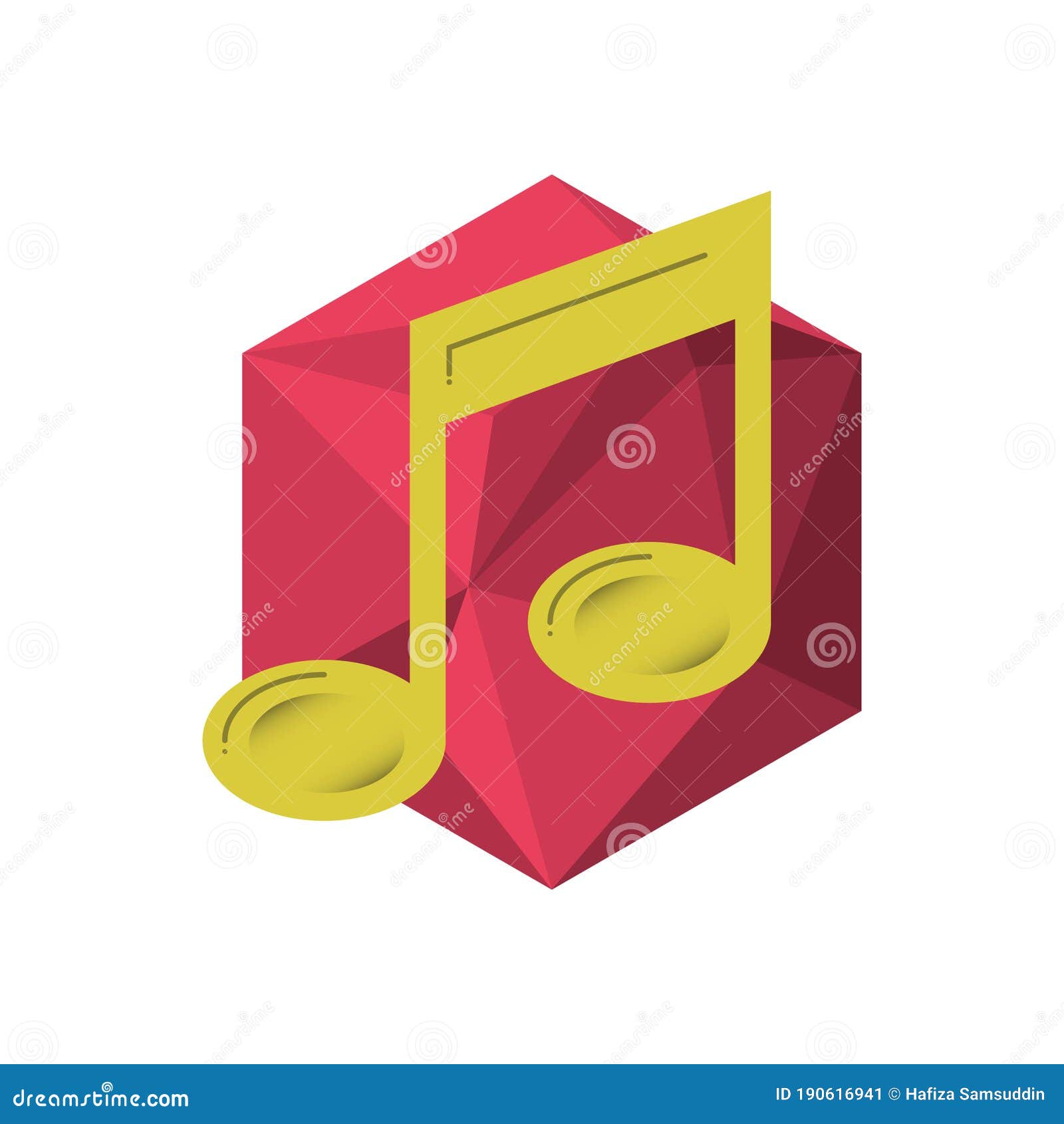 Musical Beam Notes. Vector Illustration Decorative Design Stock Vector ...