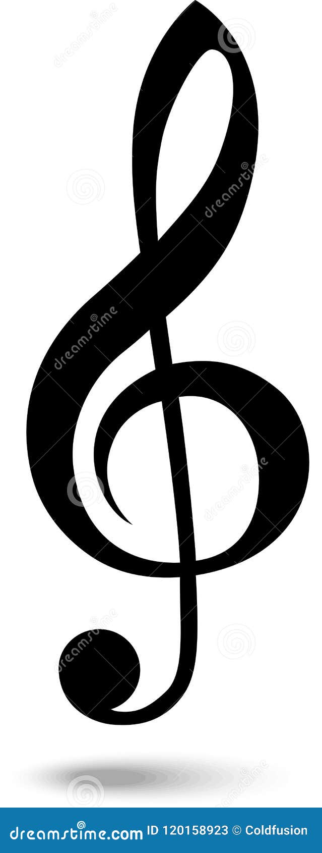Musical Clef. Vector Ilustration Stock Vector - Illustration of musical ...