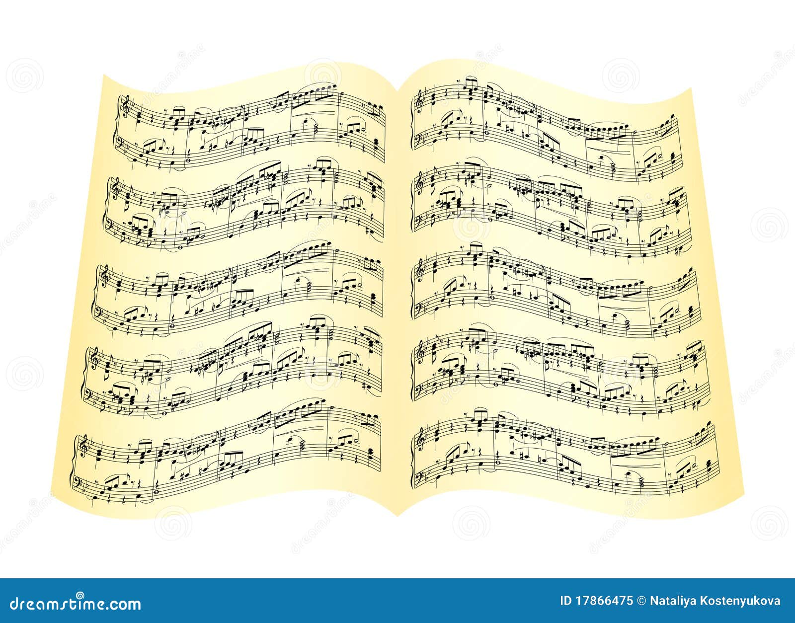 Musical composition stock vector. Illustration of classical - 17866475