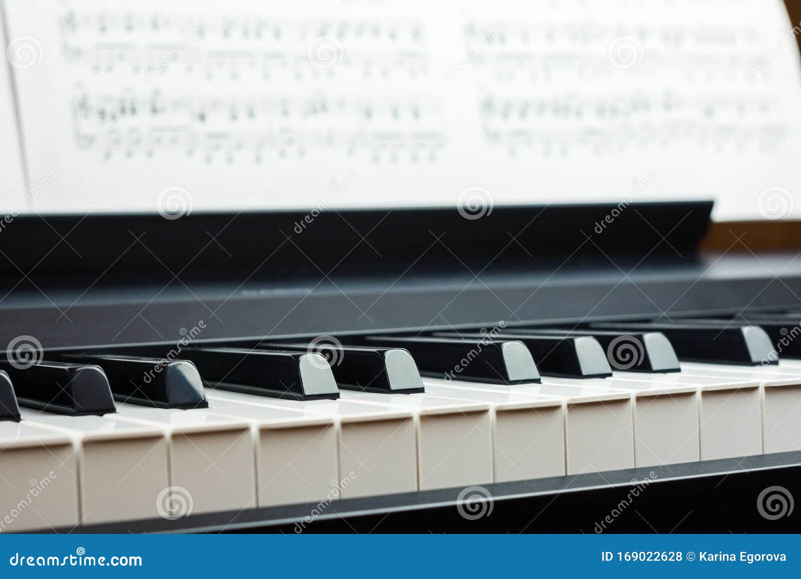 Piano Keyboard, Piano Sheets Background Stock Photo - Image of musical ...