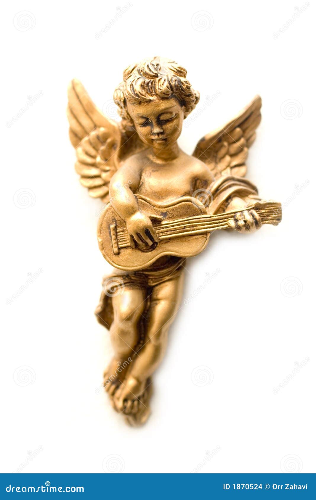 Musical cupid stock photo. Image of cute, guitar, horn - 1870524