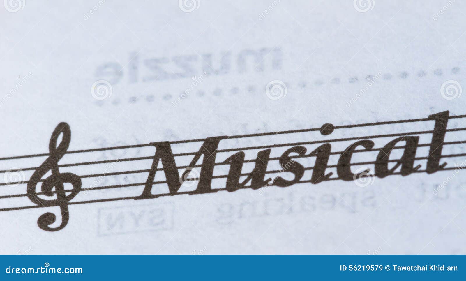 Musical De La Palabra En El Papel Imagen de archivo - Imagen de nota ...