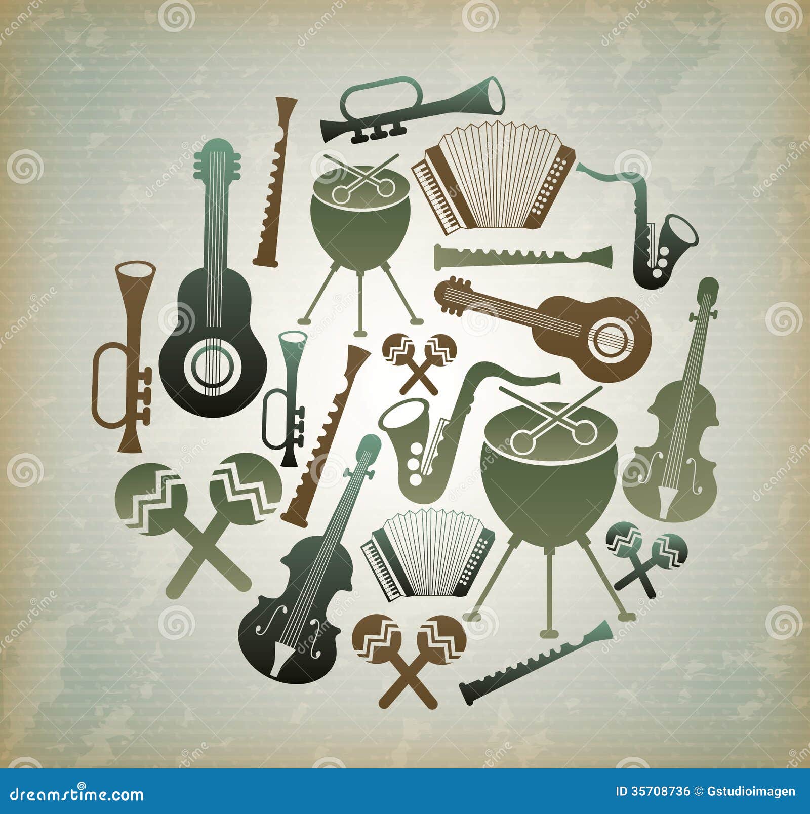Musical design stock vector. Illustration of composition - 35708736