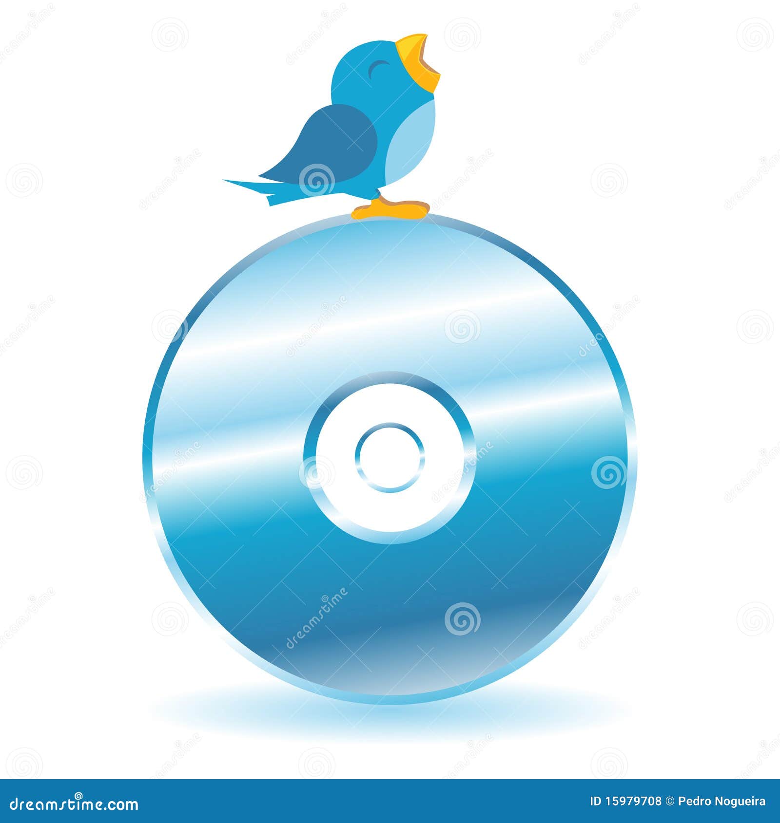 Musical disc stock vector. Illustration of record, technology - 15979708