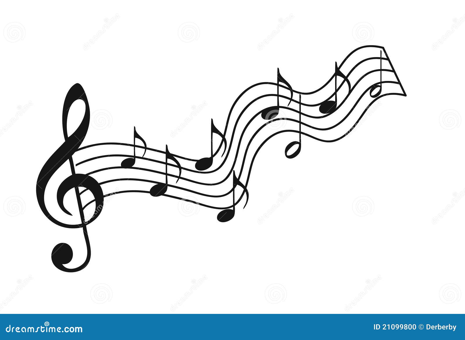 Musical do Stave ilustração stock. Ilustração de decorativo - 21099800