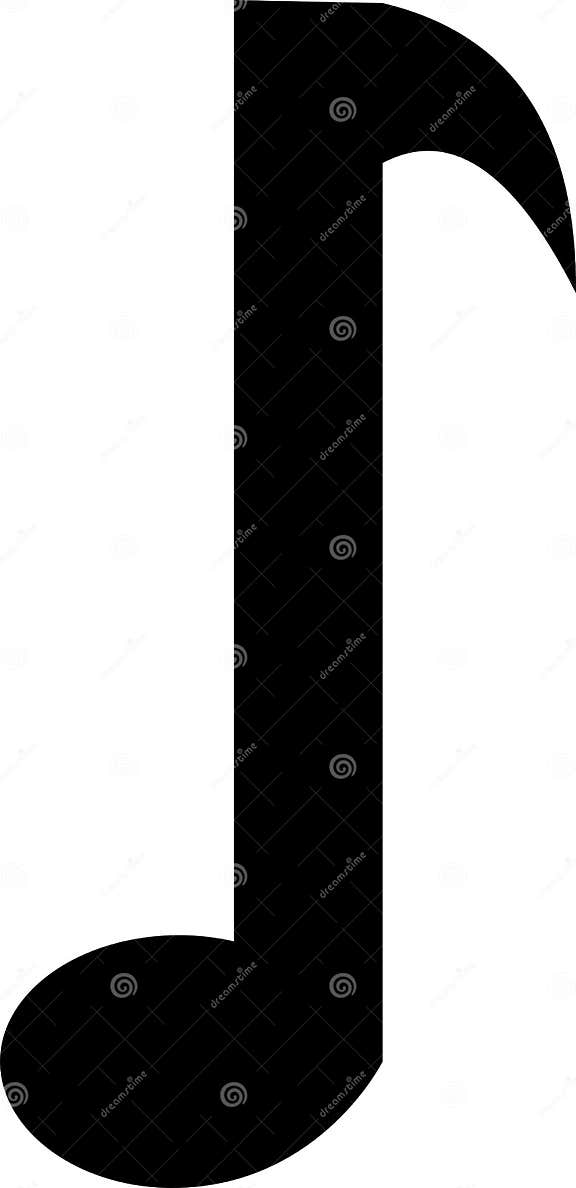 Musical Eighth Notes Symbols Vector Stock Vector - Illustration of ...