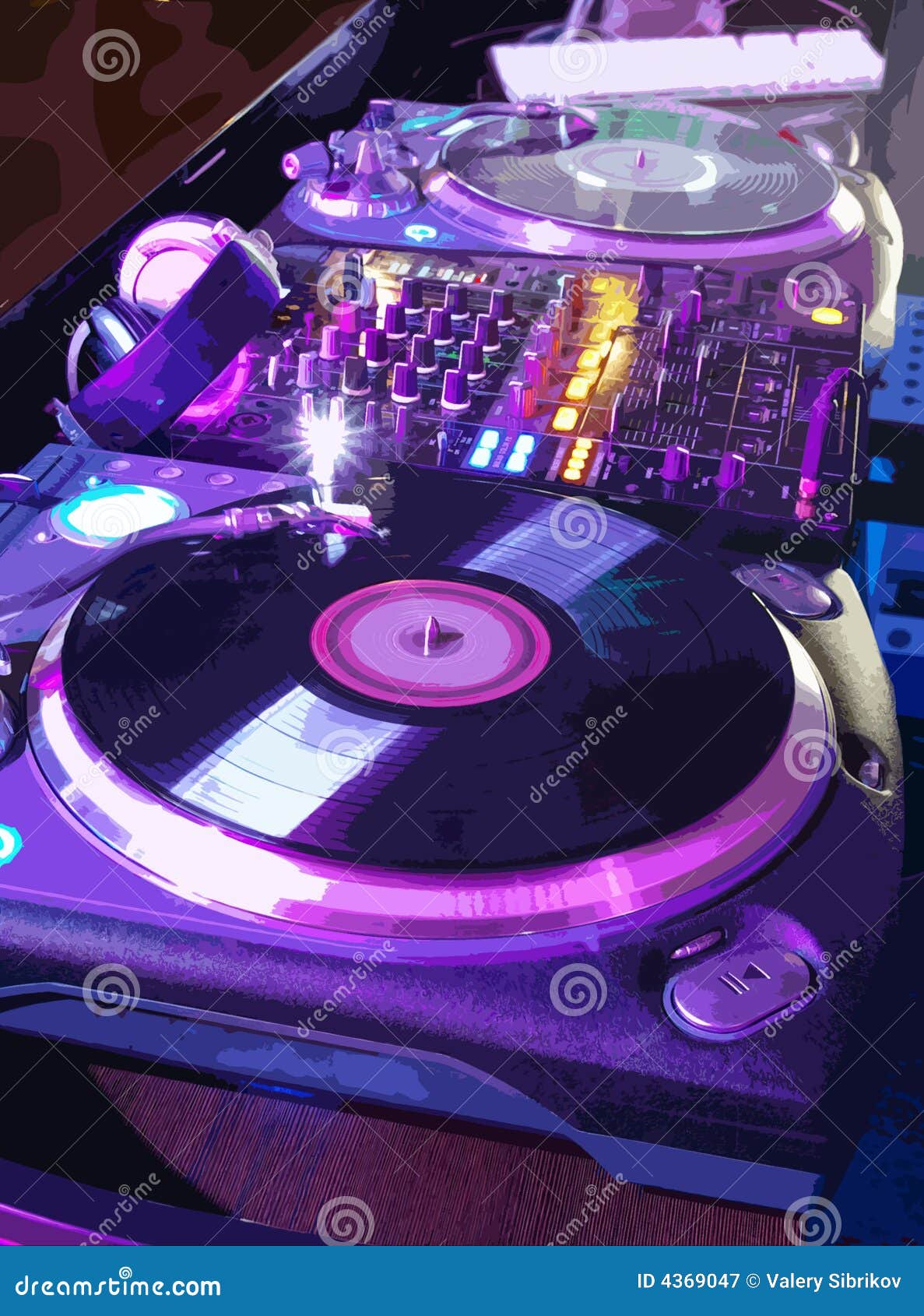 The musical equipment stock image. Image of music, trance - 4369047