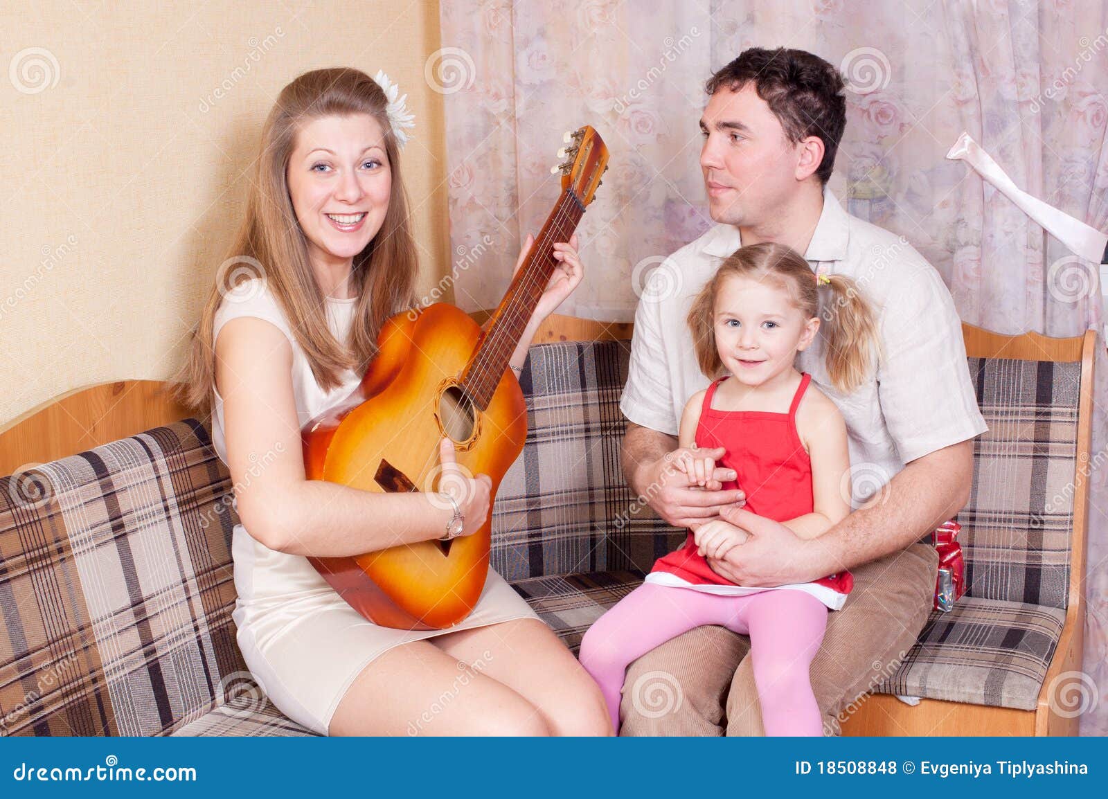 Musical family stock photo. Image of mother, begetter - 18508848