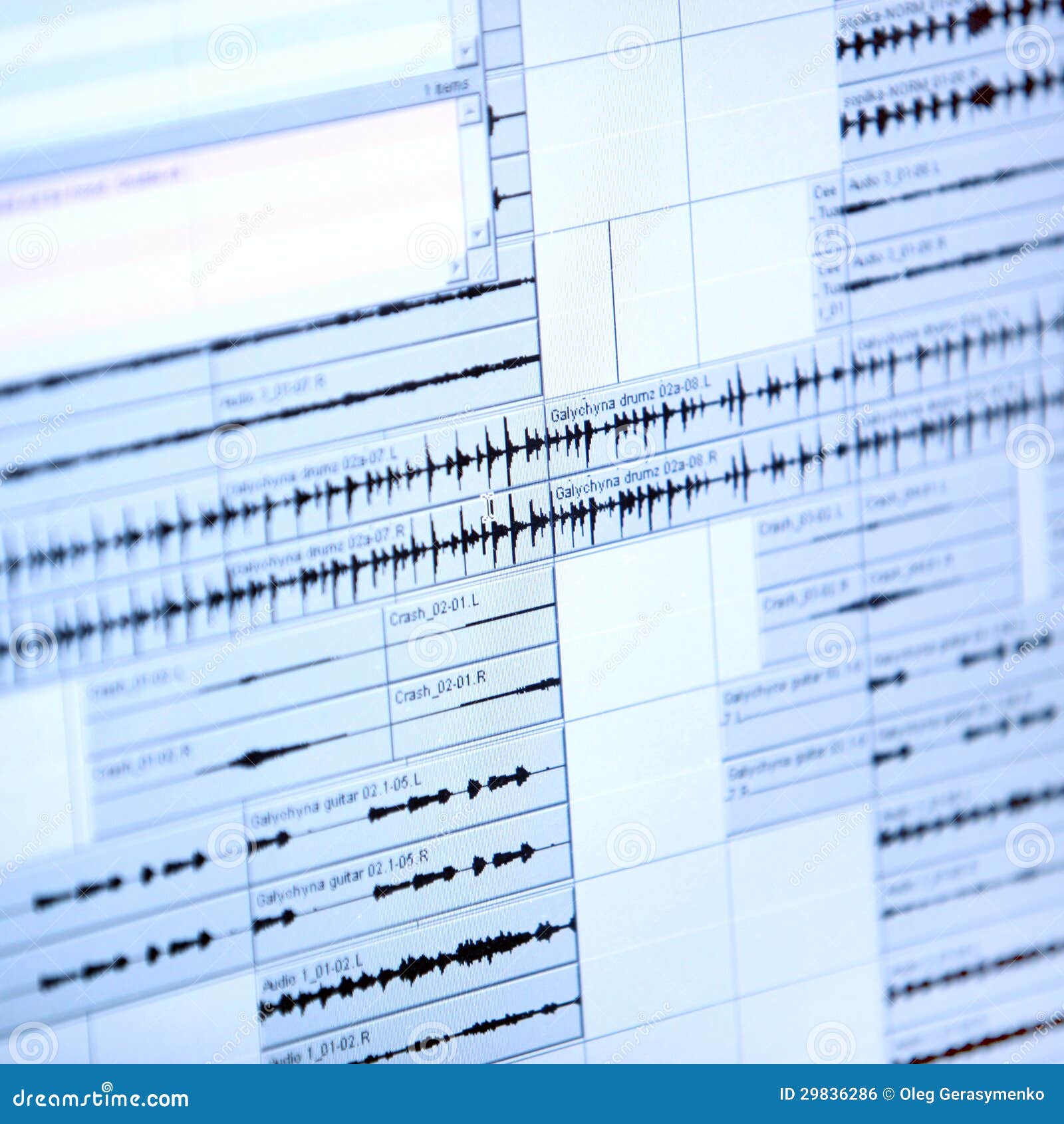 Musical Graph on Liquid-crystal Display Stock Photo - Image of graphic ...