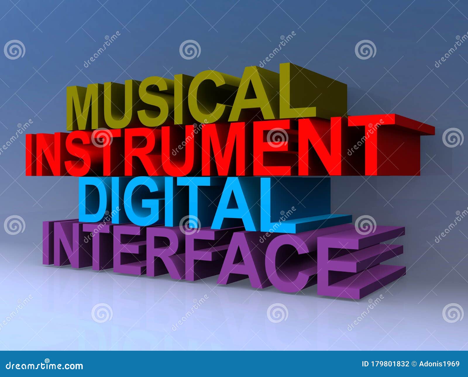 Musical Instrument Digital Interface Stock Illustration - Illustration ...