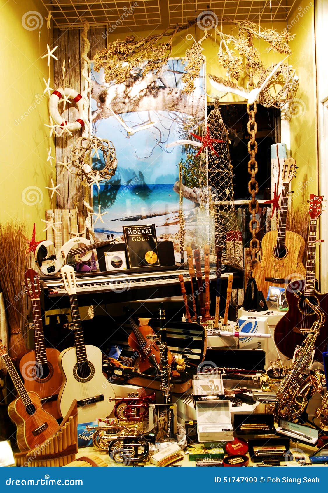 Musical instrument display editorial stock image. Image of instrument ...