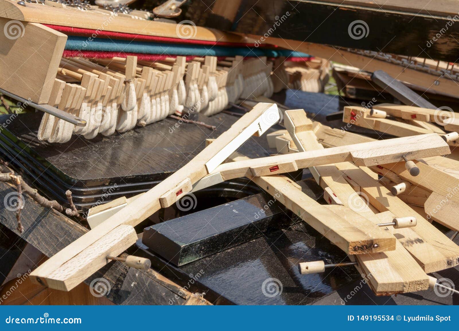 Musical Instrument Old and Broken Keyboard Pad Stock Photo - Image of ...