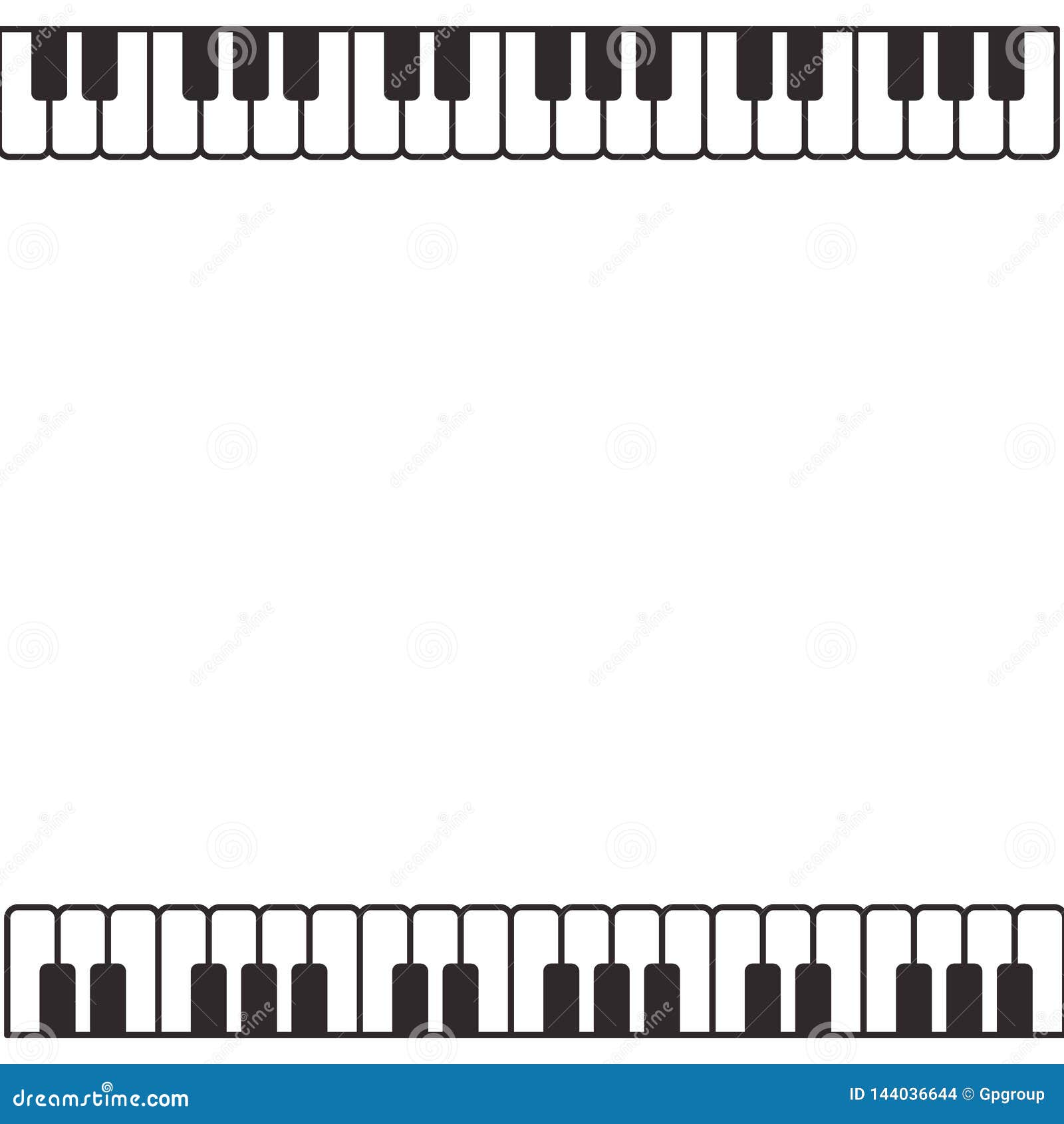 Musical Instrument Pattern Piano Keyboard Stock Vector - Illustration ...