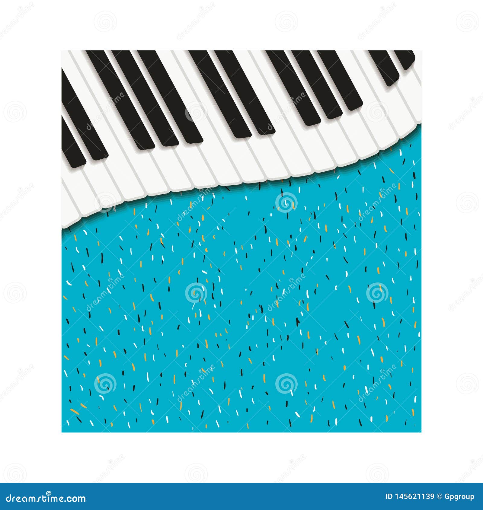 Musical Instrument Pattern Piano Keyboard Stock Vector - Illustration ...