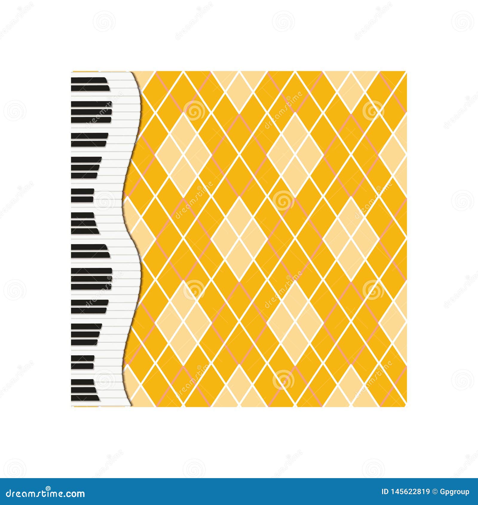 Musical Instrument Pattern Piano Keyboard Stock Vector - Illustration ...