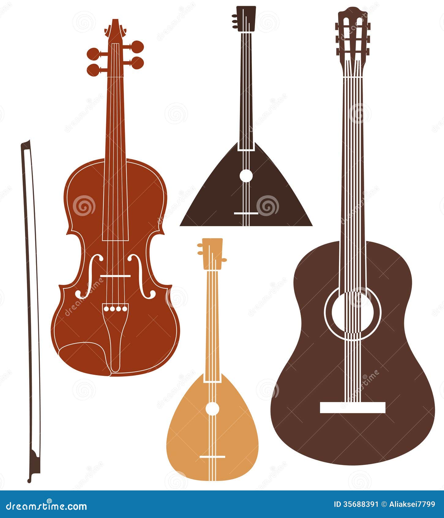 Musical Instrument. Set stock vector. Illustration of collection - 35688391