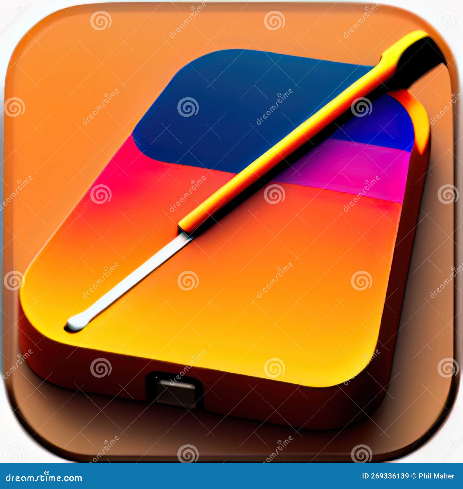 Musical Instrument Software App Style Icon. Generative AI. Stock ...