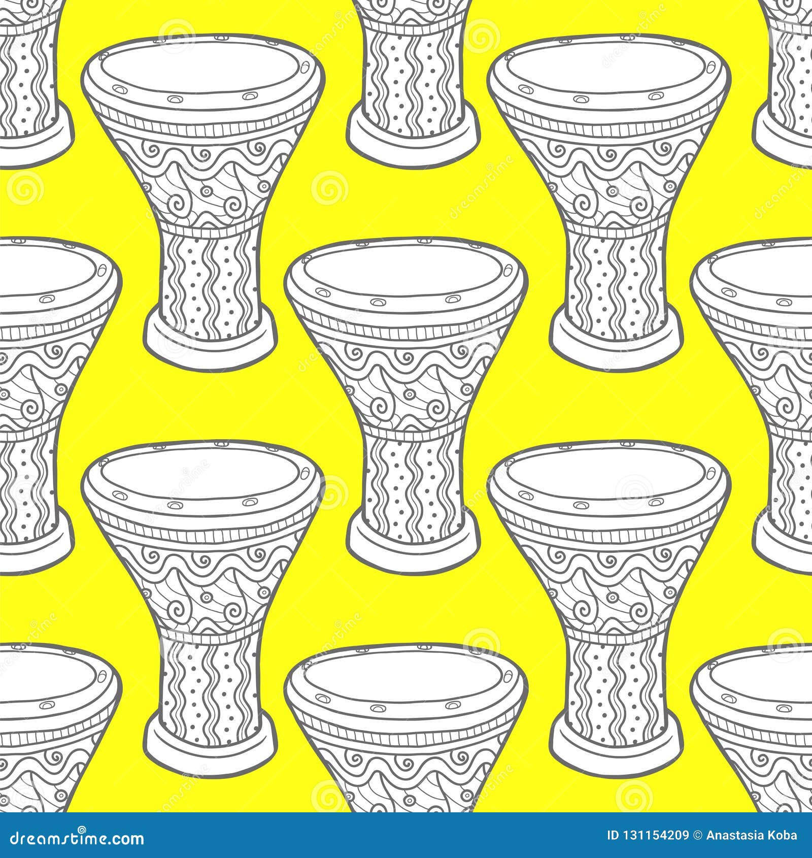 Musical Instruments. Arabic Drums. Percussion. Stock Vector ...