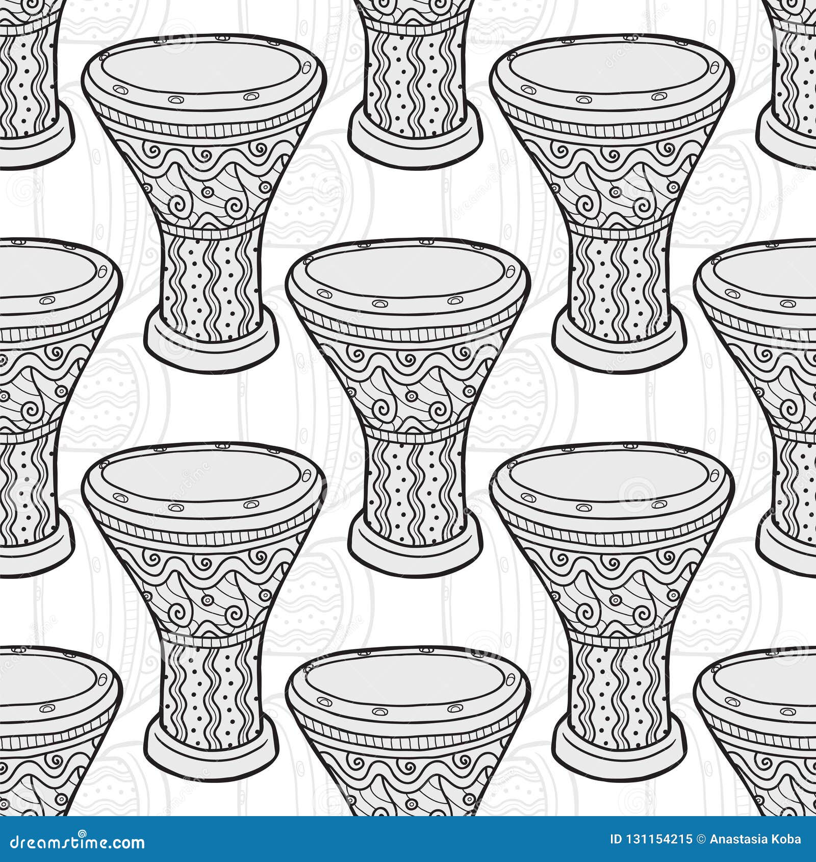 Musical Instruments. Arabic Drums. Percussion. Stock Vector ...