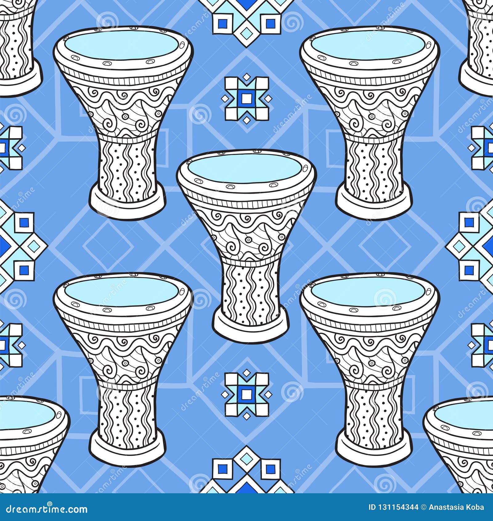 Musical Instruments. Arabic Drums. Percussion. Stock Vector ...