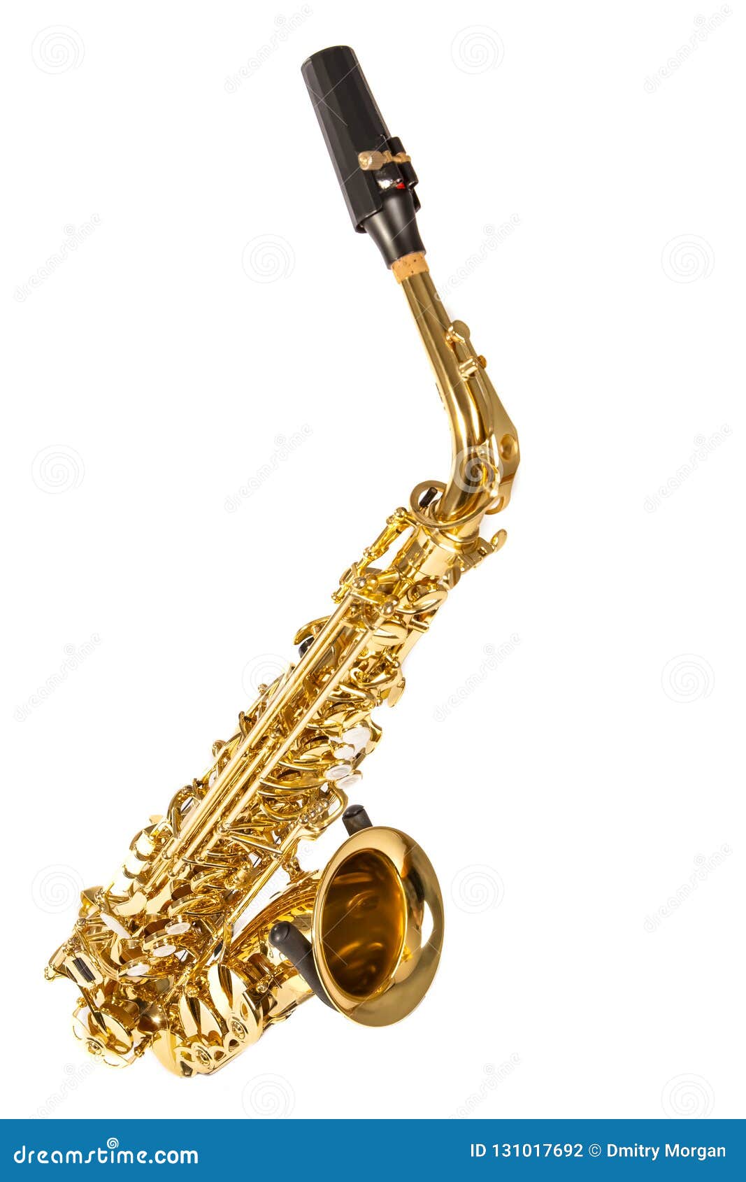 Musical Instruments Concepts. Alto Saxophone Isolated Over White Stock ...