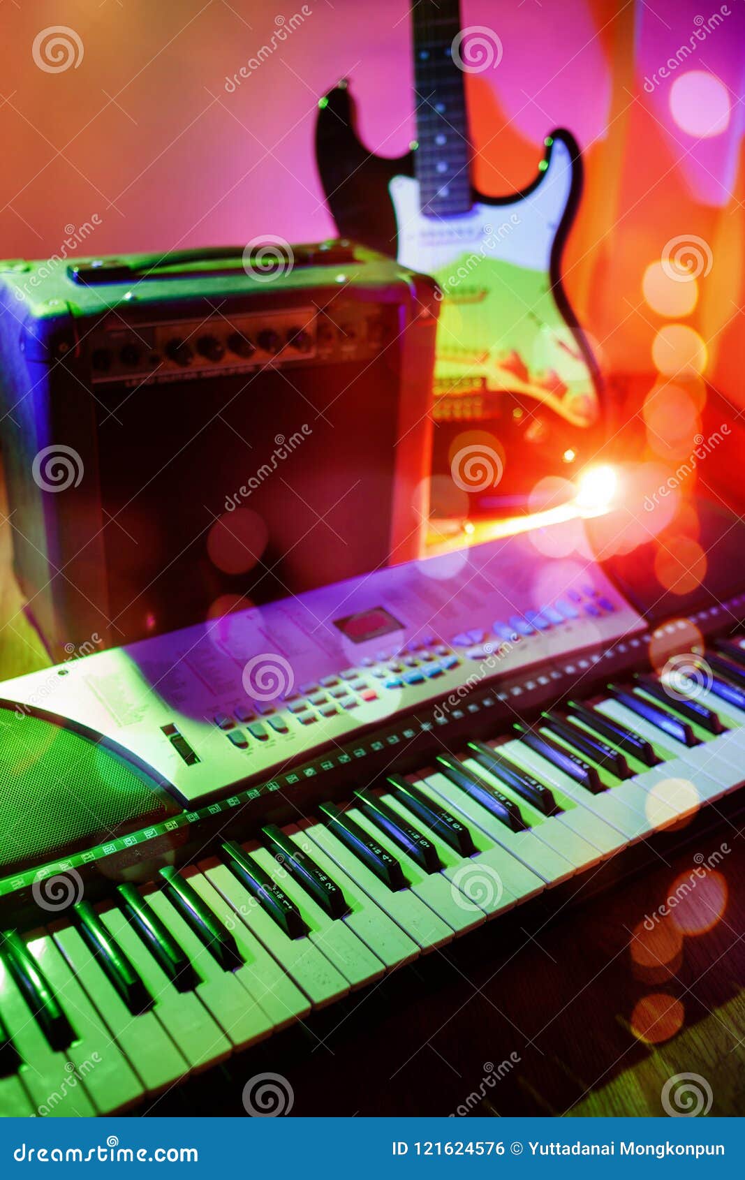 Musical Instruments at Concert. Stock Photo - Image of entertainment ...