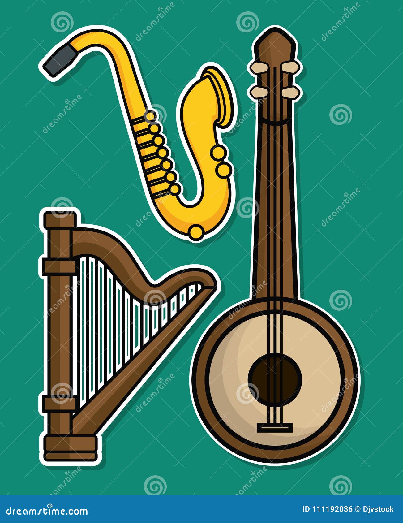 Musical instruments design stock vector. Illustration of entertainment ...